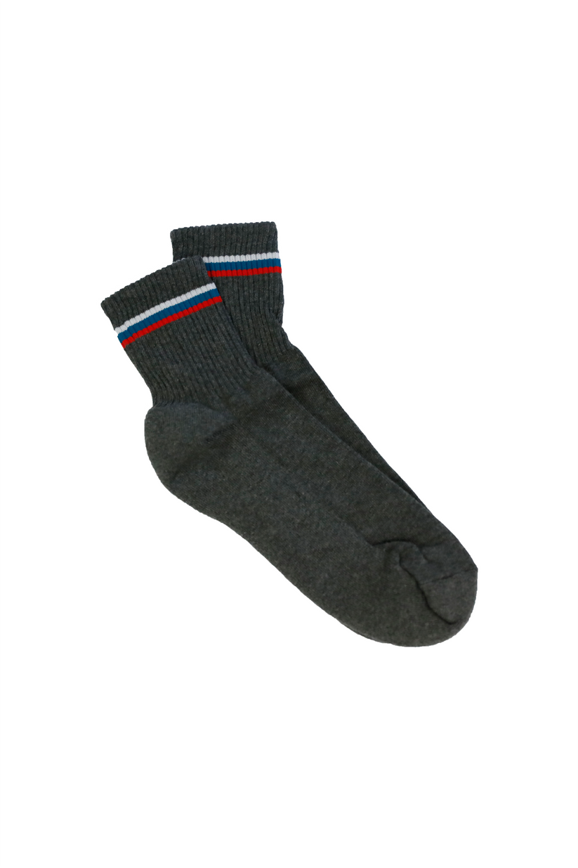 Short Grey Socks with College stripe – Chisholm Catholic College